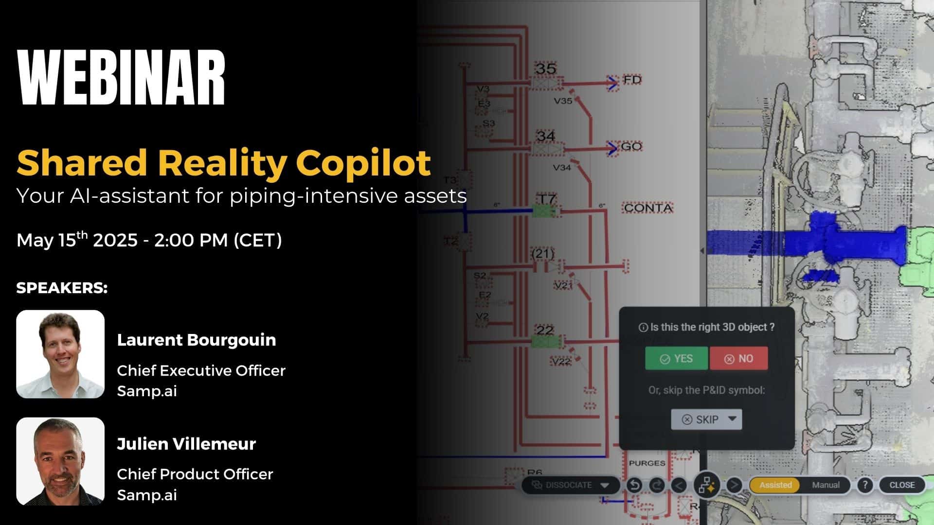 Webinar : Shared Reality Copilot: Your AI-assistant for piping-intensive assets